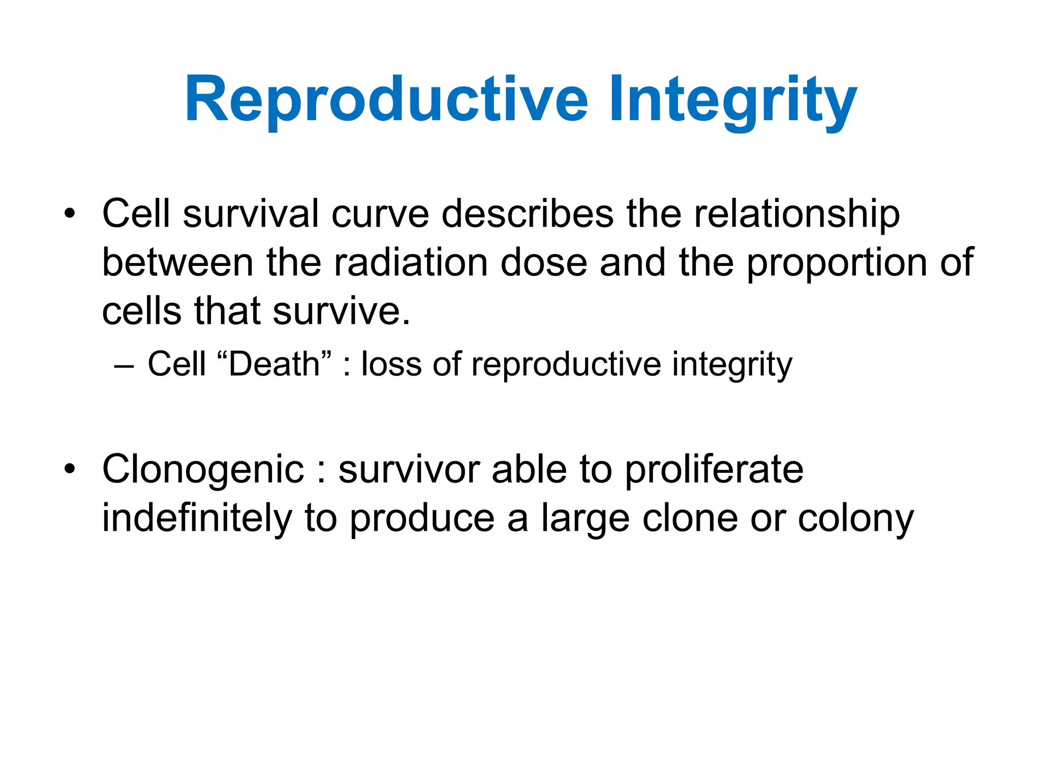 Chapter3 cell survival curve | PPTX