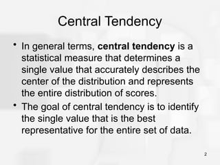 chapter3 Central Tendency statistics.ppt