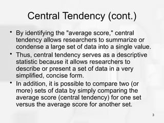 chapter3 Central Tendency statistics.ppt