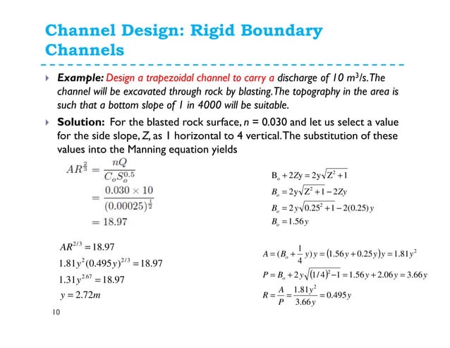 Chapter 3 channel design | PDF | Civil Engineering Industry | Industries