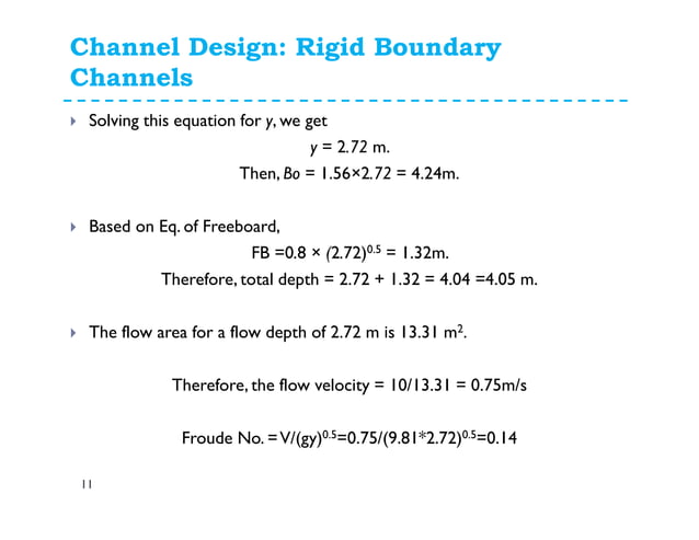 Chapter 3 channel design | PDF | Civil Engineering Industry | Industries