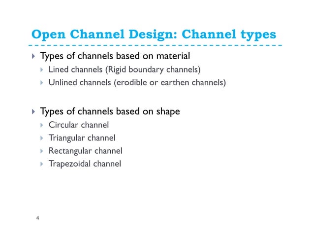 Chapter 3 channel design | PDF | Civil Engineering Industry | Industries