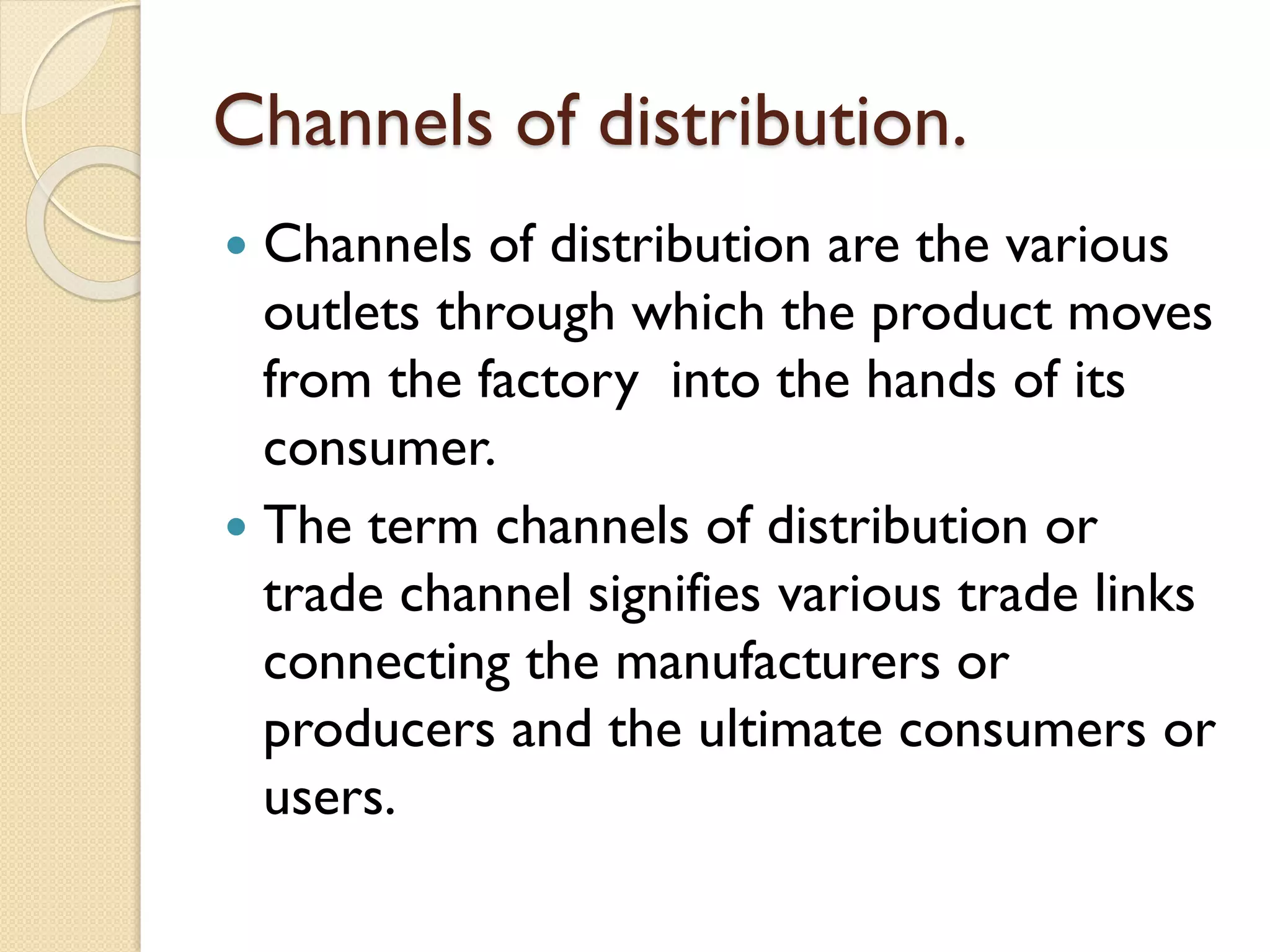 Chapter 3 channels of distribution | PDF