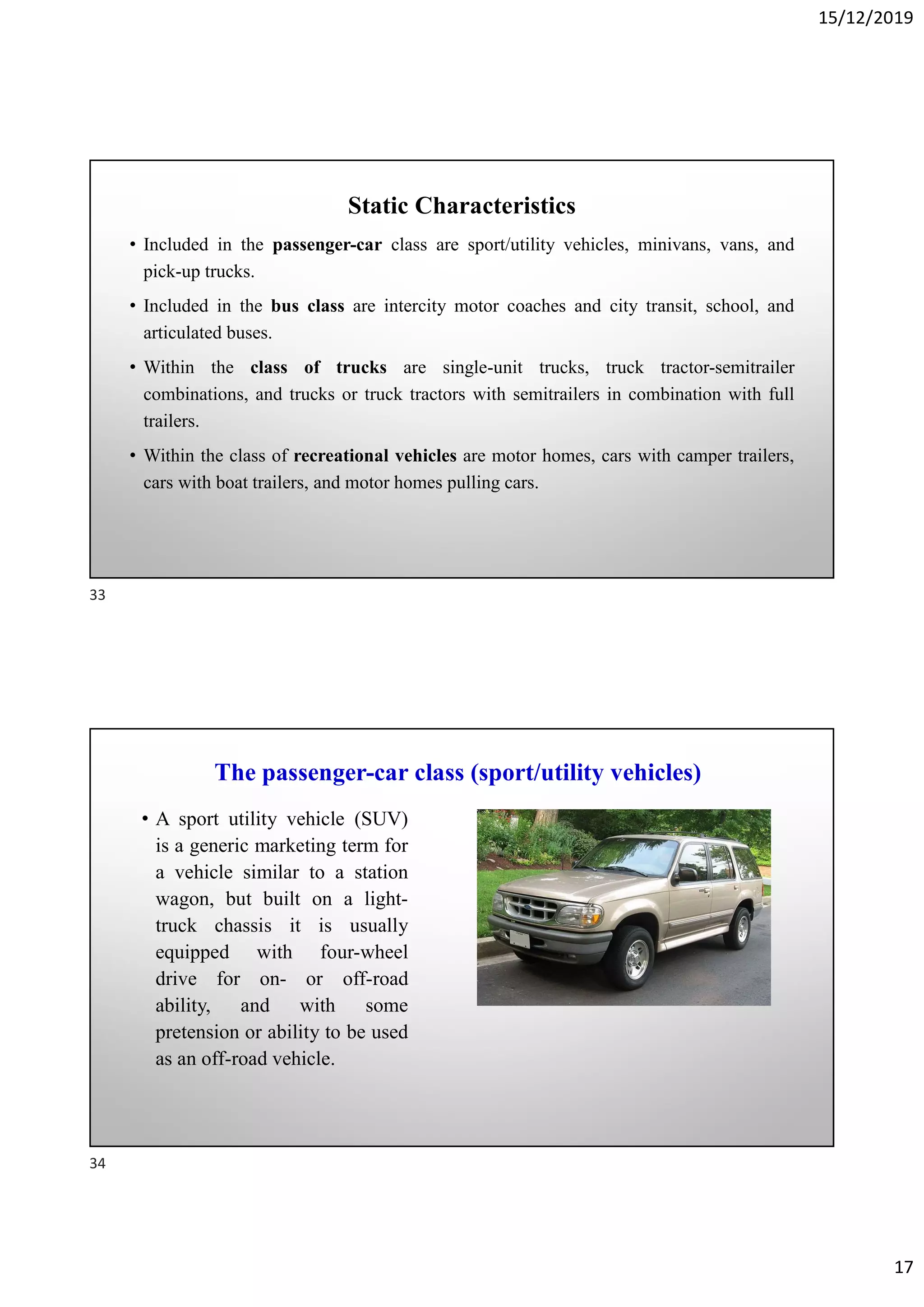 Chapter 3 characteristics of highway components | PDF