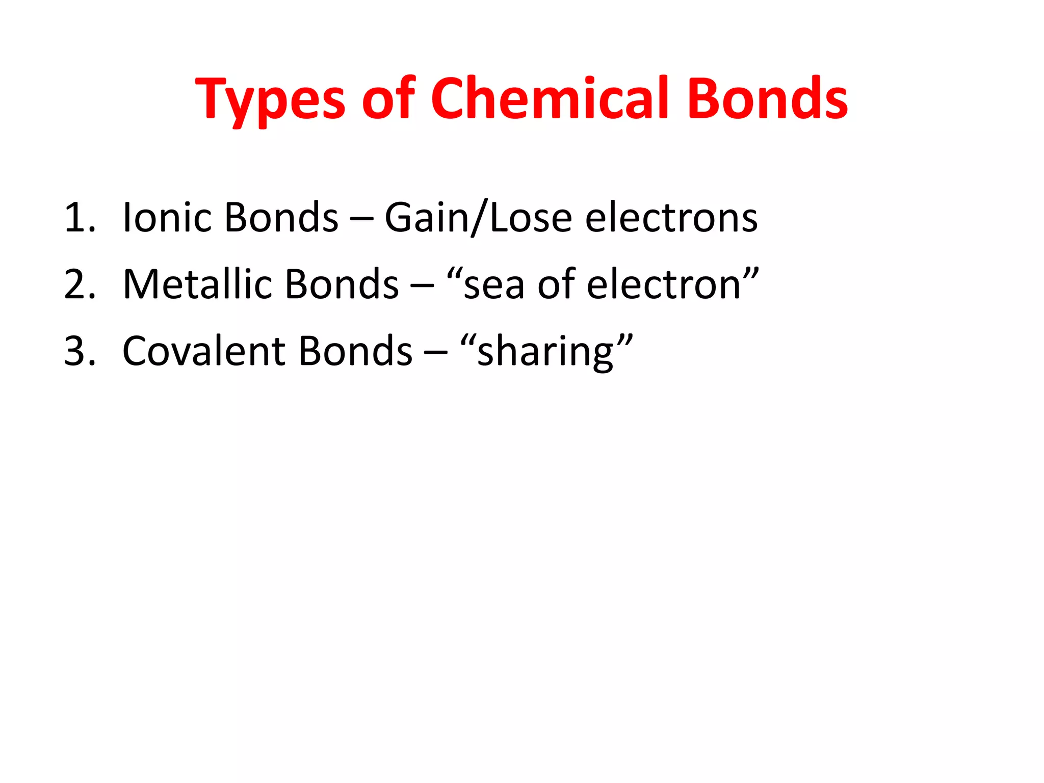 Chapter 3 Chemical Bonding | PPTX