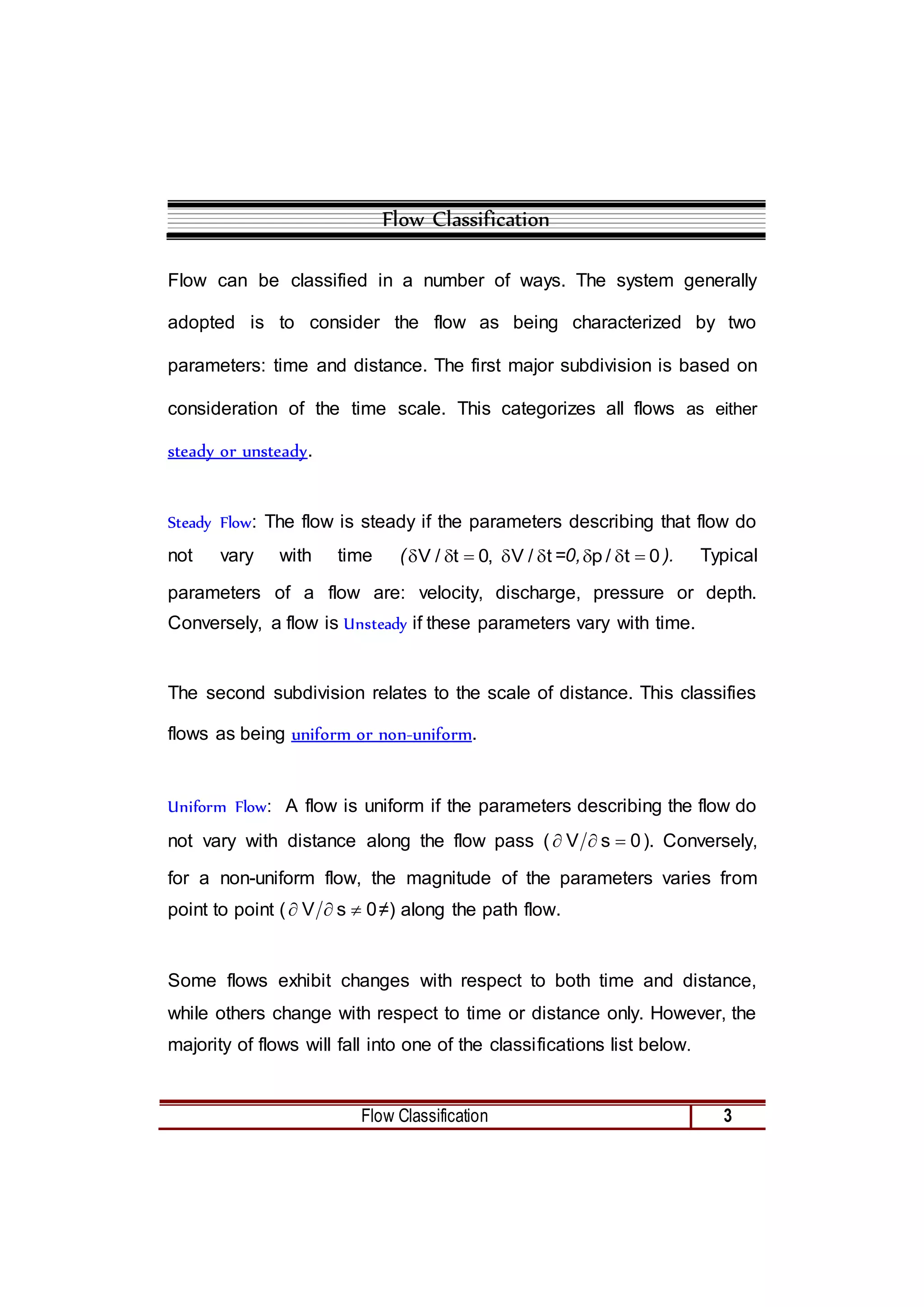 Chapter 3 Classification of Flow .doc
