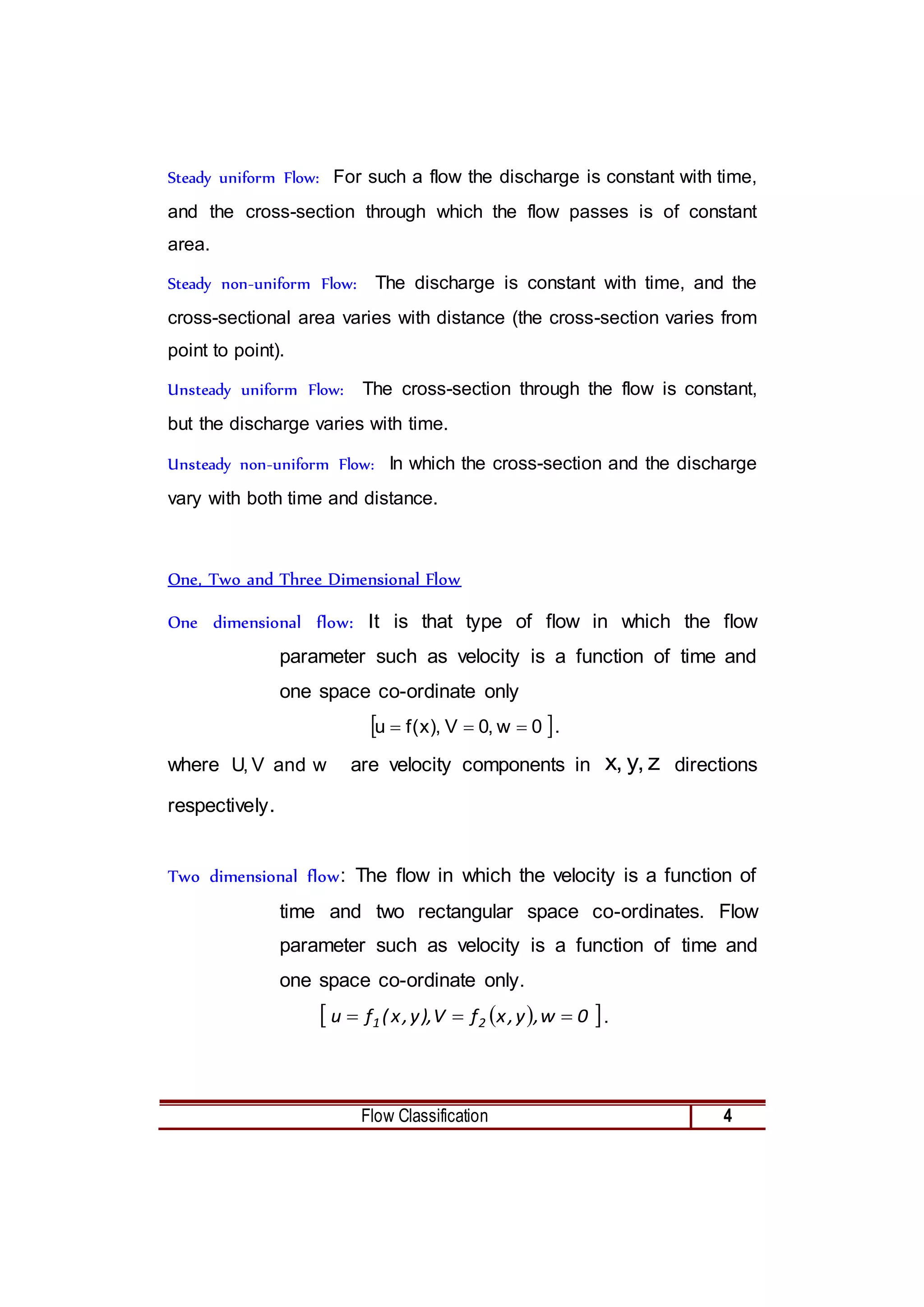 Chapter 3 Classification of Flow .doc