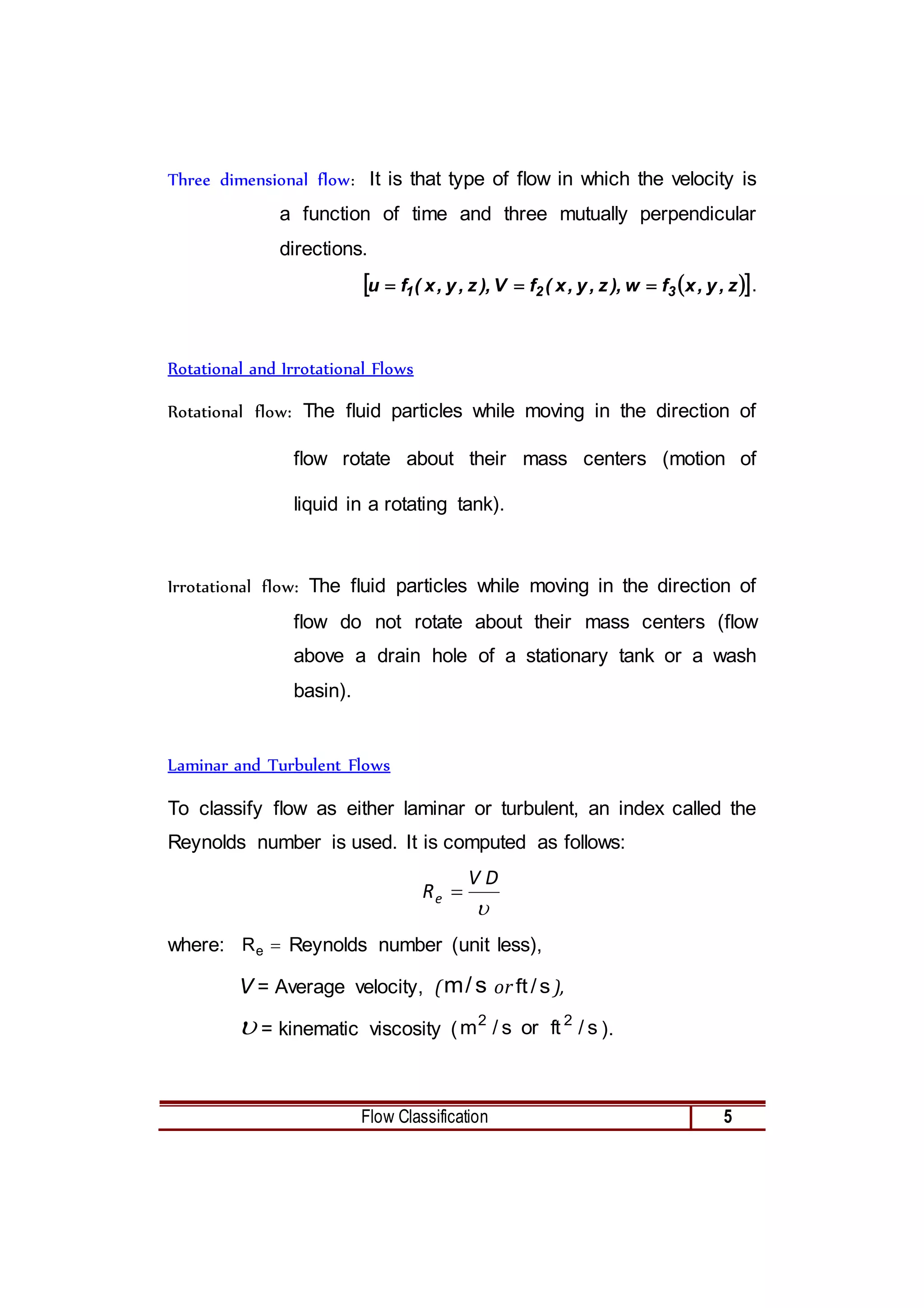 Chapter 3 Classification of Flow .doc