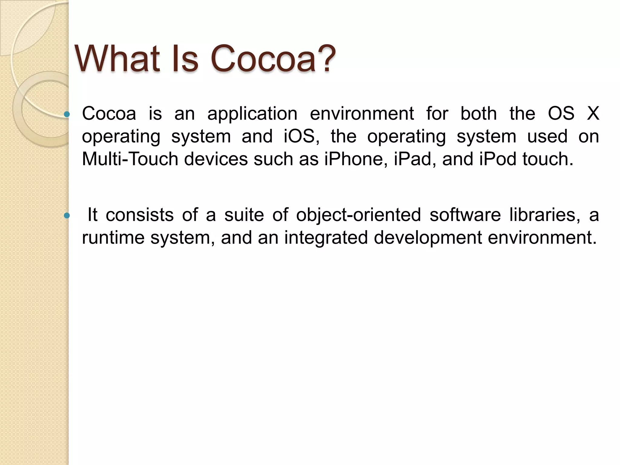 Cocoa and MVC in ios, iOS Training Ahmedbad , iOS classes Ahmedabad | PPT