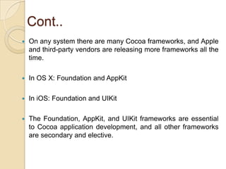 Cocoa and MVC in ios, iOS Training Ahmedbad , iOS classes Ahmedabad | PPT