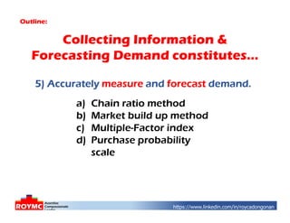 Chapter 3 Collecting Information & Forecasting Demand | PDF