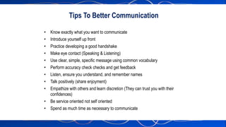 Chapter 3: Communication Skills | PPT