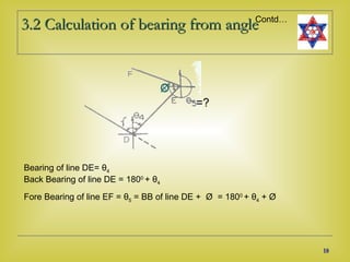 Compass surveying uses a compass to determine directions (bearings) | PPT