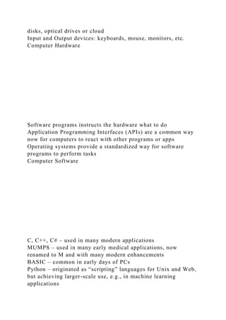 Chapter 3 Computer and Network ArchitecturesRobert Hoyt MDW.docx