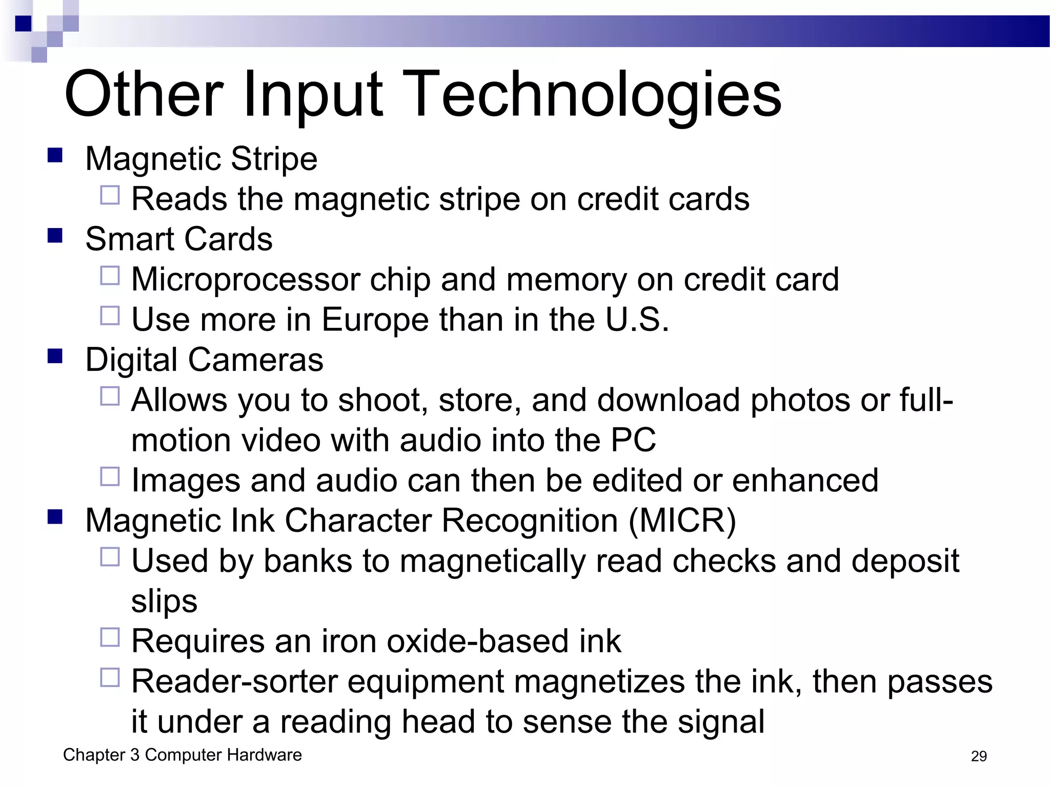 Chapter 3 computer hardware | PPT