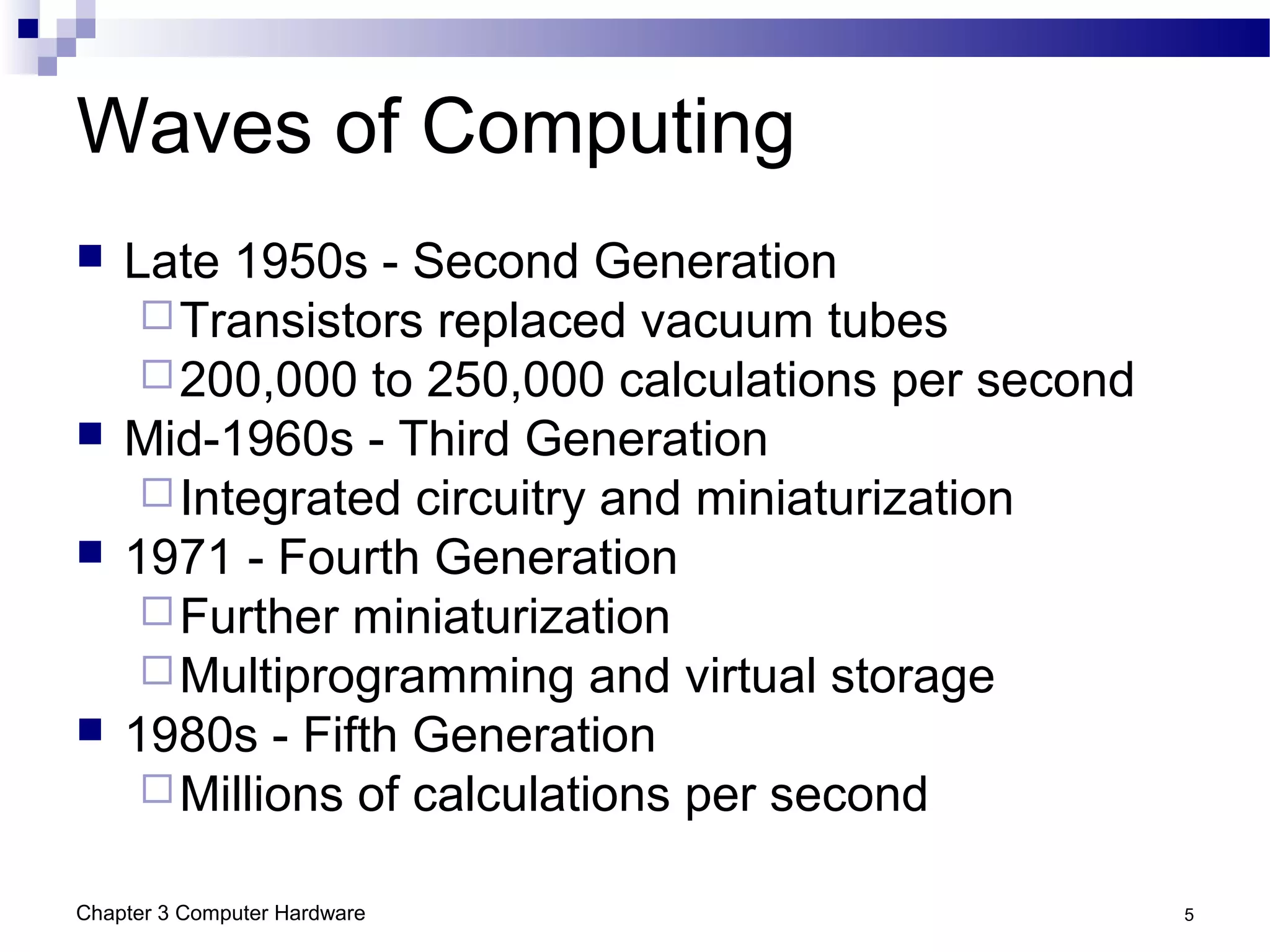 Chapter 3 computer hardware | PPT