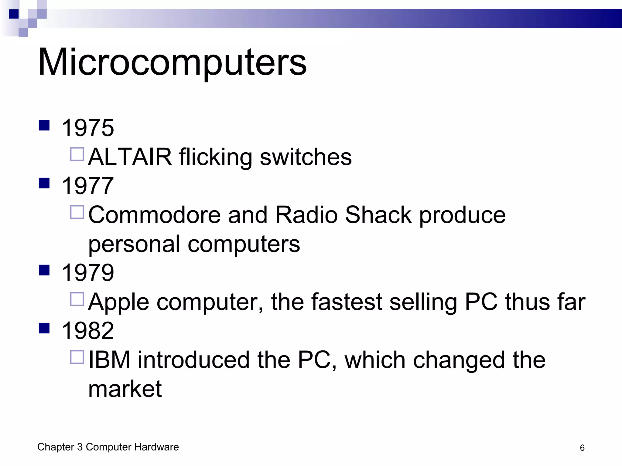 Chapter 3 computer hardware | PPT