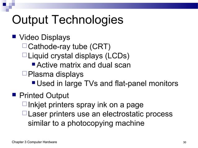Chapter 3 computer hardware | PPT | Desktops | Computing