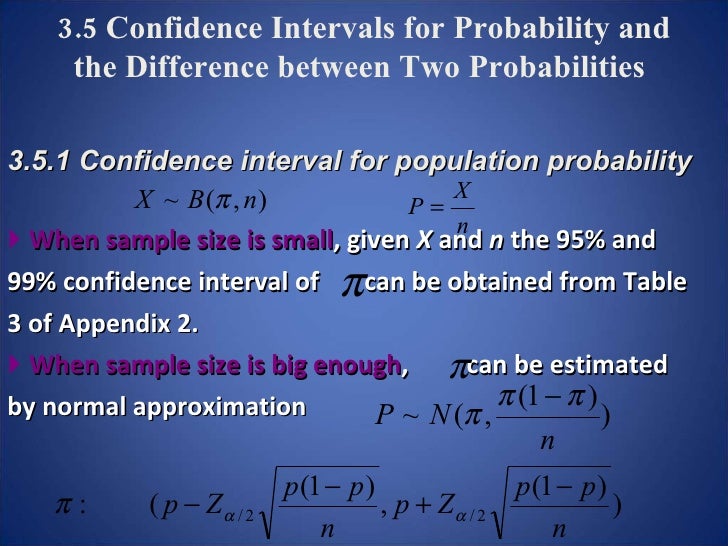 Chapter 3 Confidence Interval