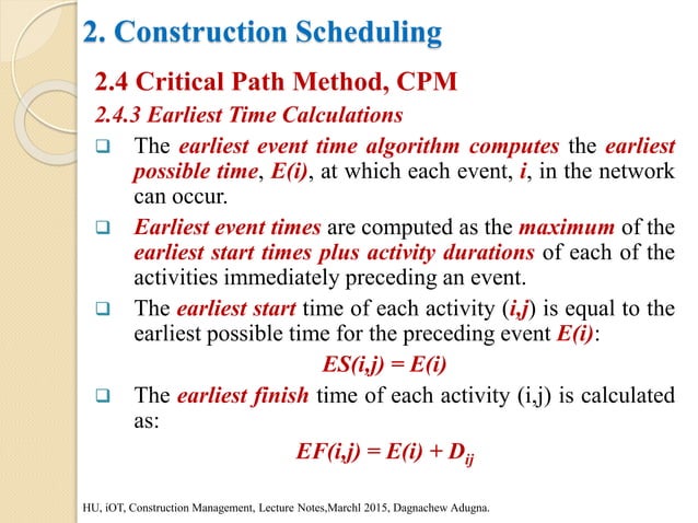 Chapter 3 Construction Planning and Scheduling lect. 3.ppt | Civil ...
