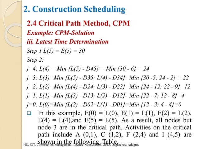 Chapter 3 Construction Planning and Scheduling lect. 3.ppt | Civil ...