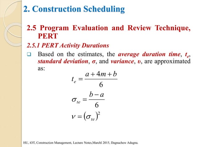 Chapter 3 Construction Planning and Scheduling lect. 3.ppt | Civil Engineering Industry | Industries