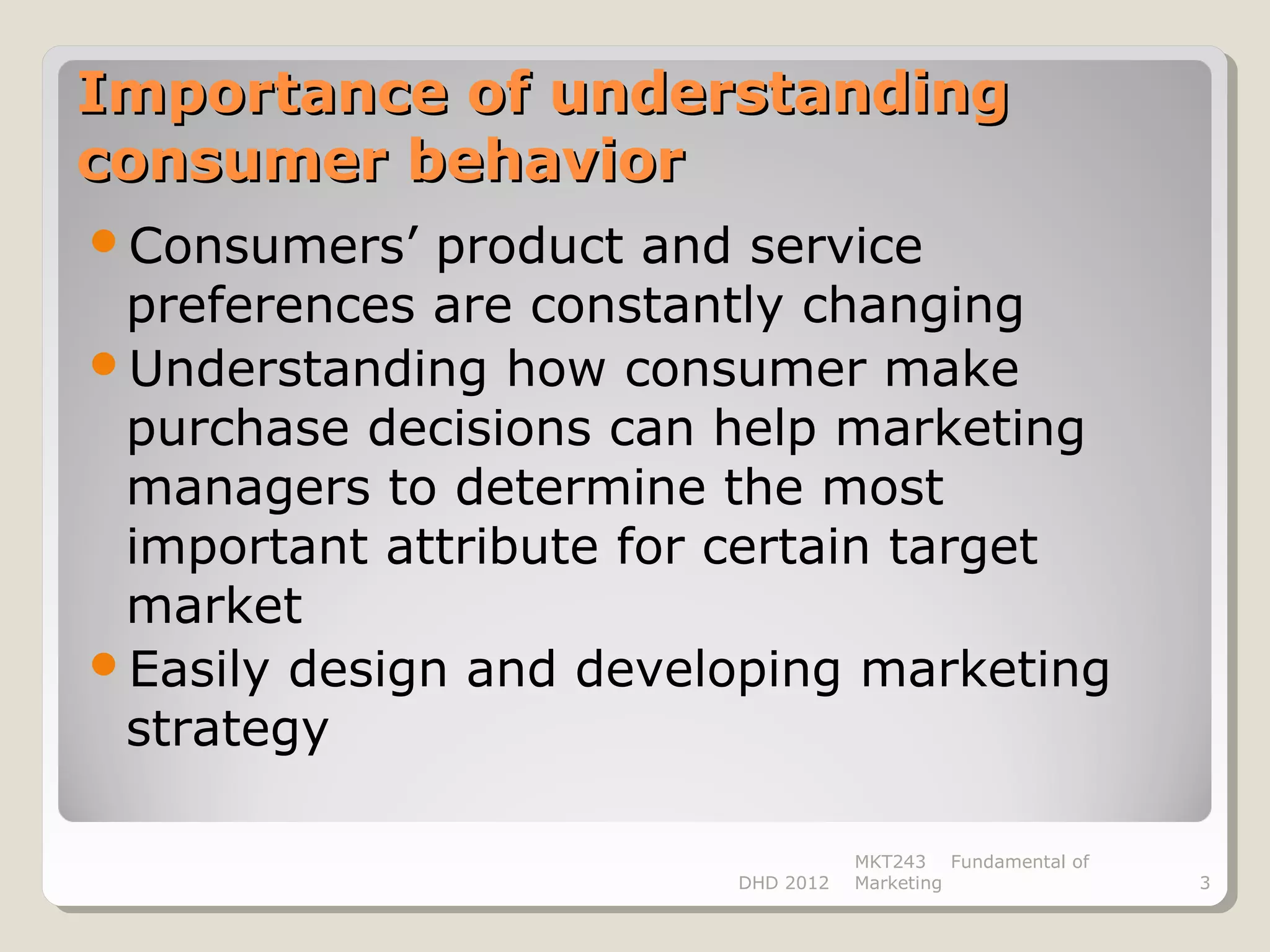 Chapter 3 (consumer decision making) | PPT