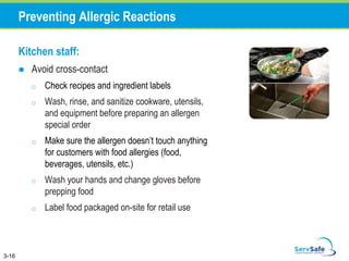 Chapter 3 Contamination Food Allergens and Foodborne Illness | PPTX