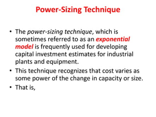cost estimation techniques | PPTX