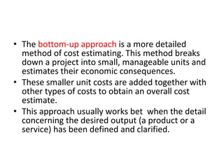 cost estimation techniques | PPTX