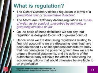 Chapter 3 Craig Deegan The regulation of financial accounting | PDF