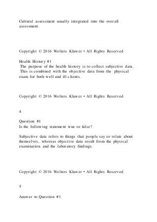 Chapter 3 Cultural Competence in the Health History and Phy | DOCX