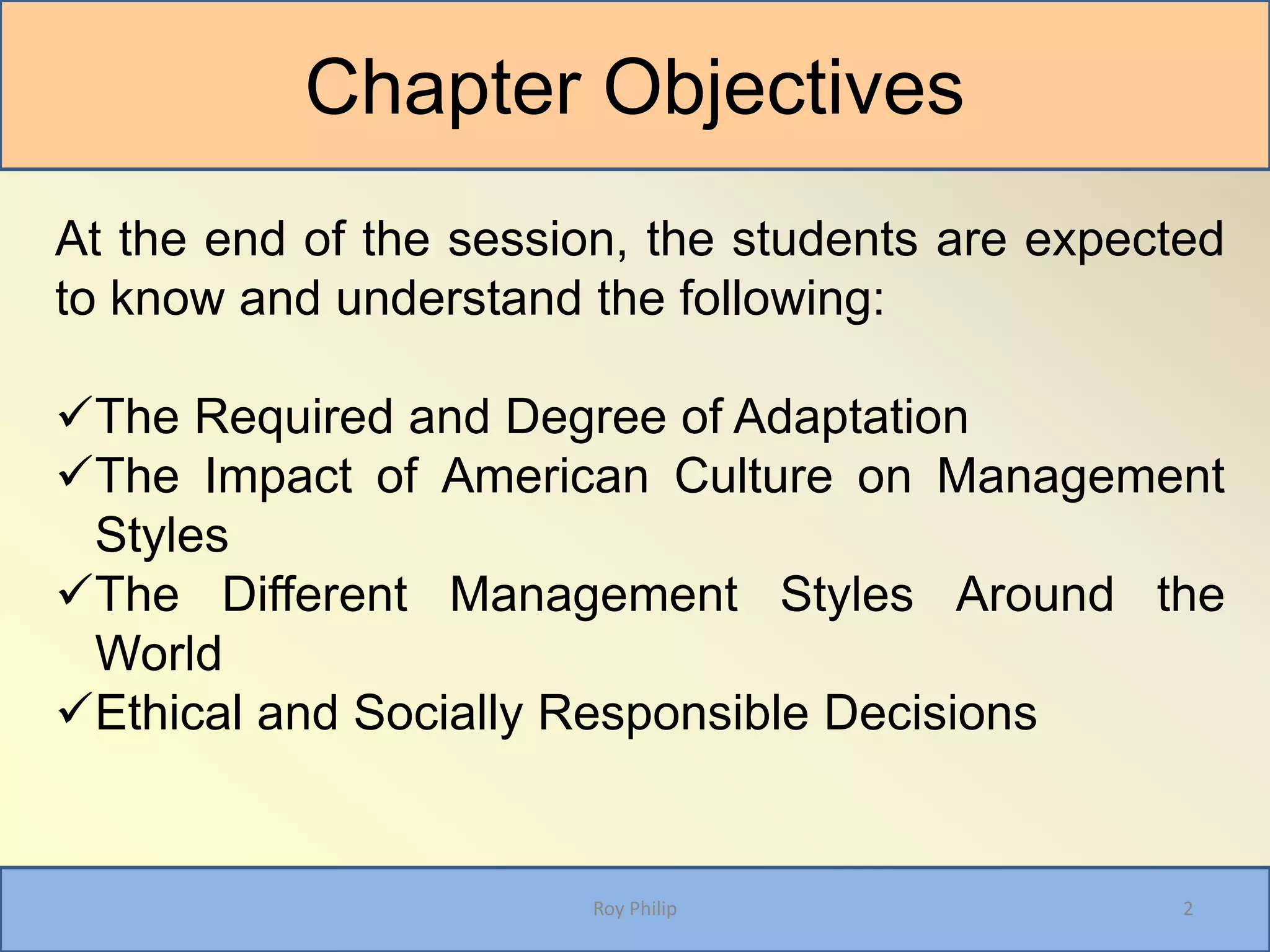 Chapter 3 culture management style and business systems | PPTX