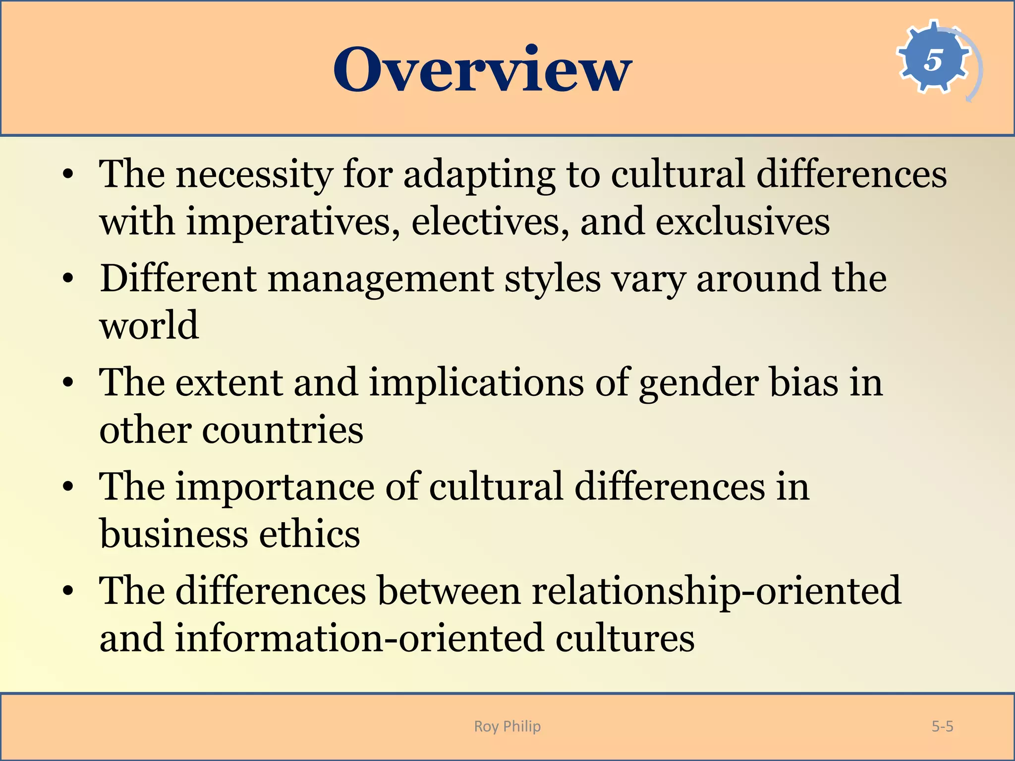 Chapter 3 culture management style and business systems | PPTX