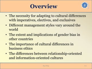 Chapter 3 culture management style and business systems | PPTX