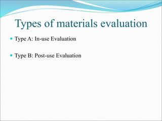 Coursebook Evaluation | PPT