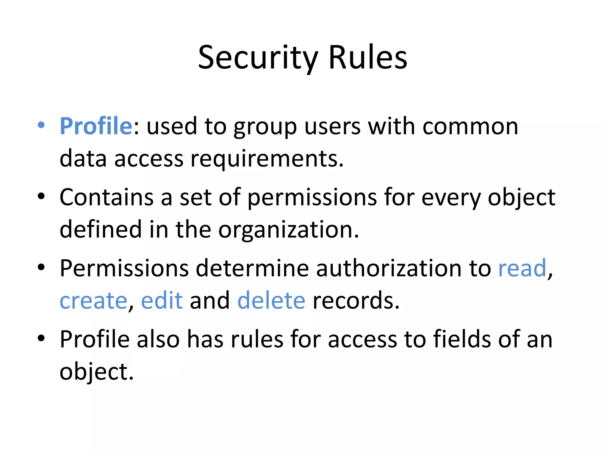 SFDC Database Security | PPT