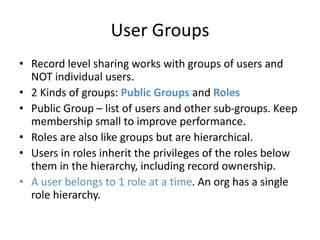 SFDC Database Security | PPT