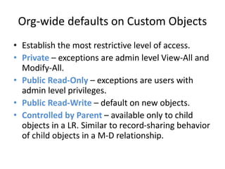 SFDC Database Security | PPT