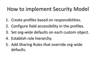 SFDC Database Security | PPT