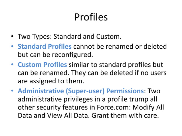 SFDC Database Security | PPT
