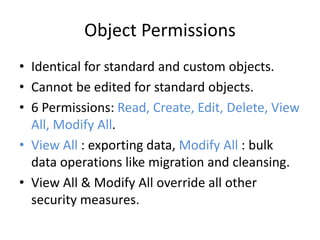 SFDC Database Security | PPT