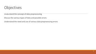 Chapter 3 Data Preprocessing techniques.pptx | Free Download