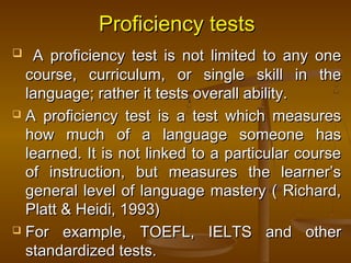 Chapter 3(designing classroom language tests) | PPT