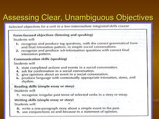 Chapter 3(designing classroom language tests) | PPT