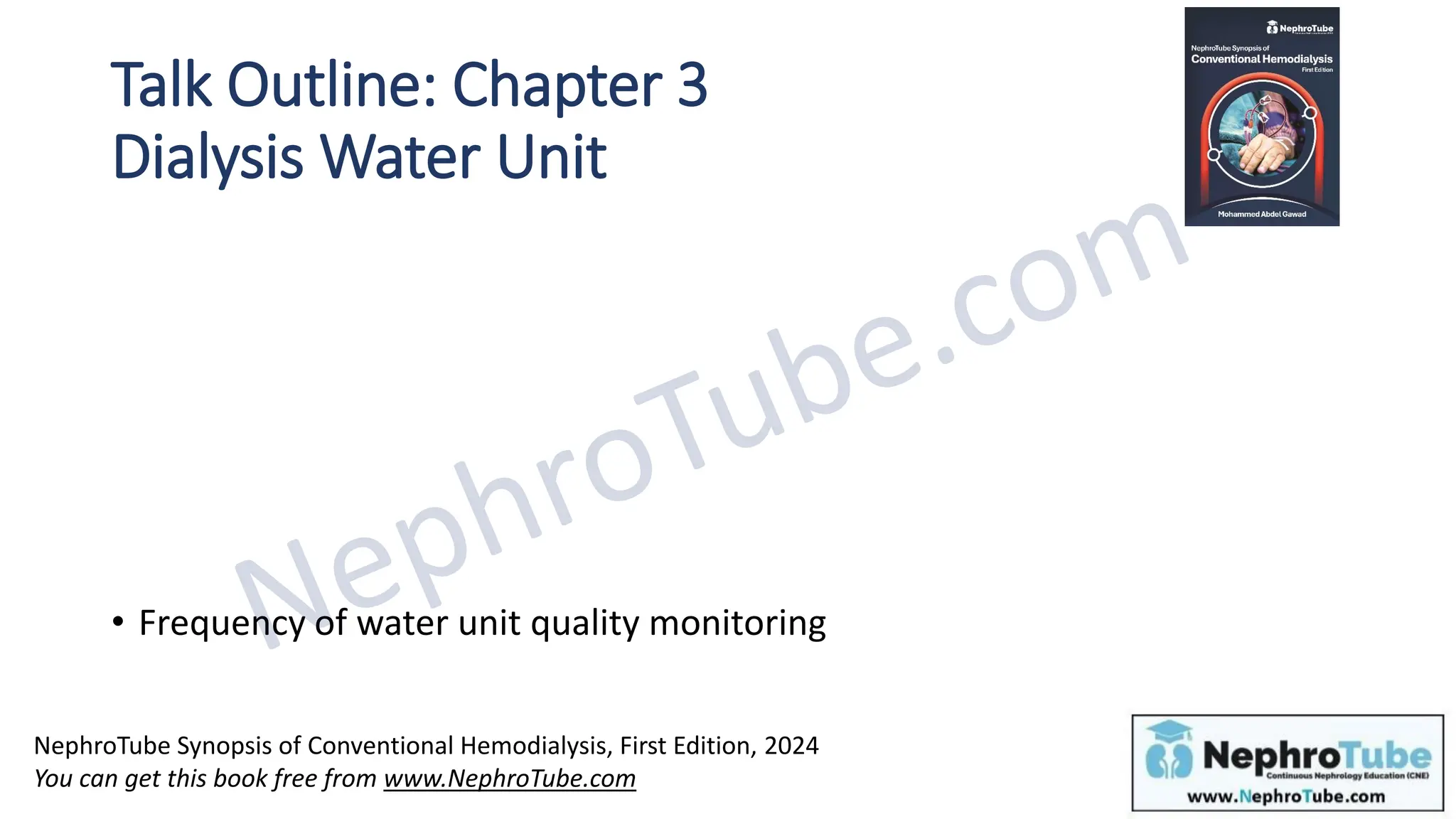 Hemodialysis: Chapter 3, Dialysis Water Unit - Dr.Gawad | PDF