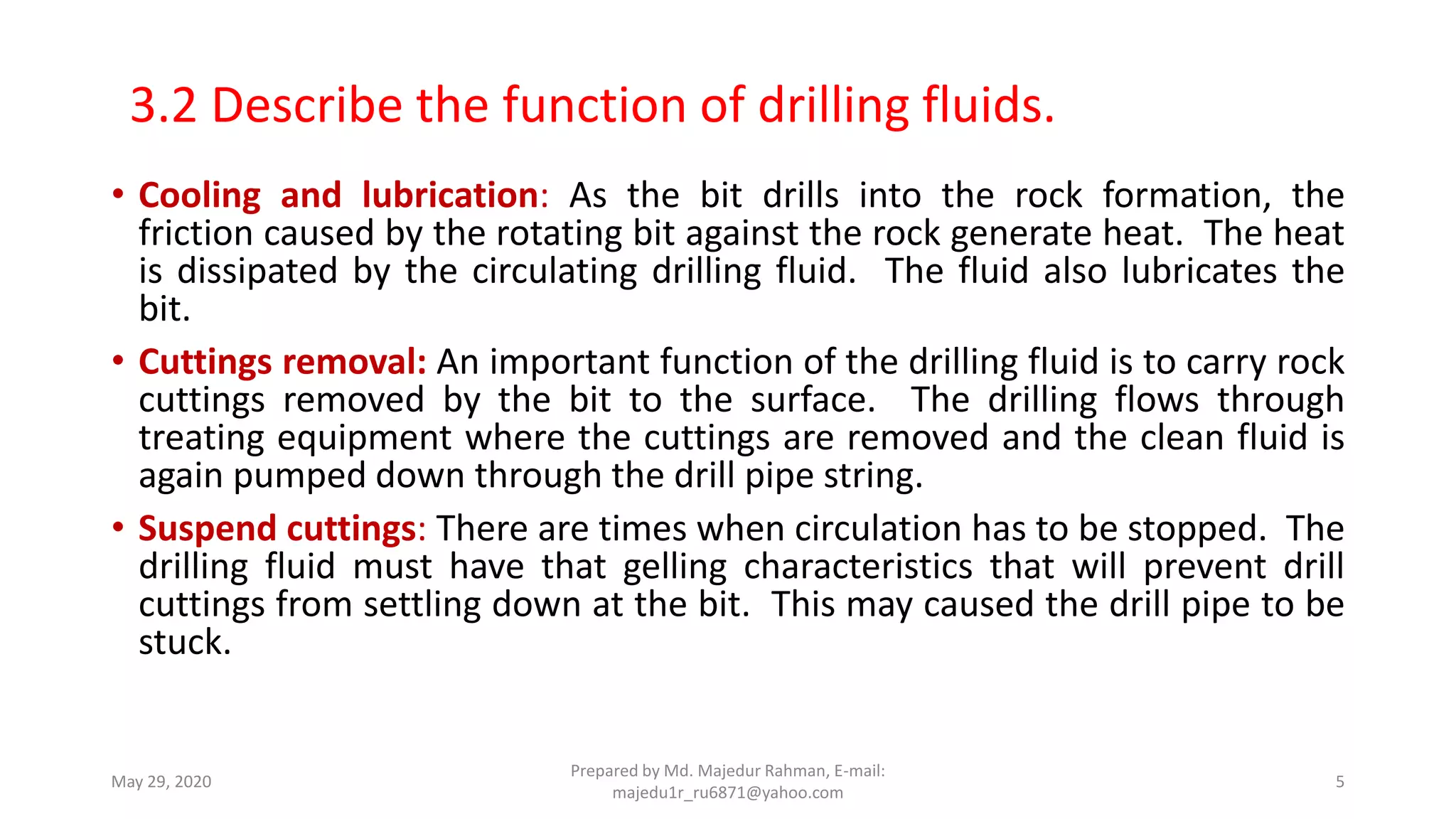 Drilling fluids | PPTX