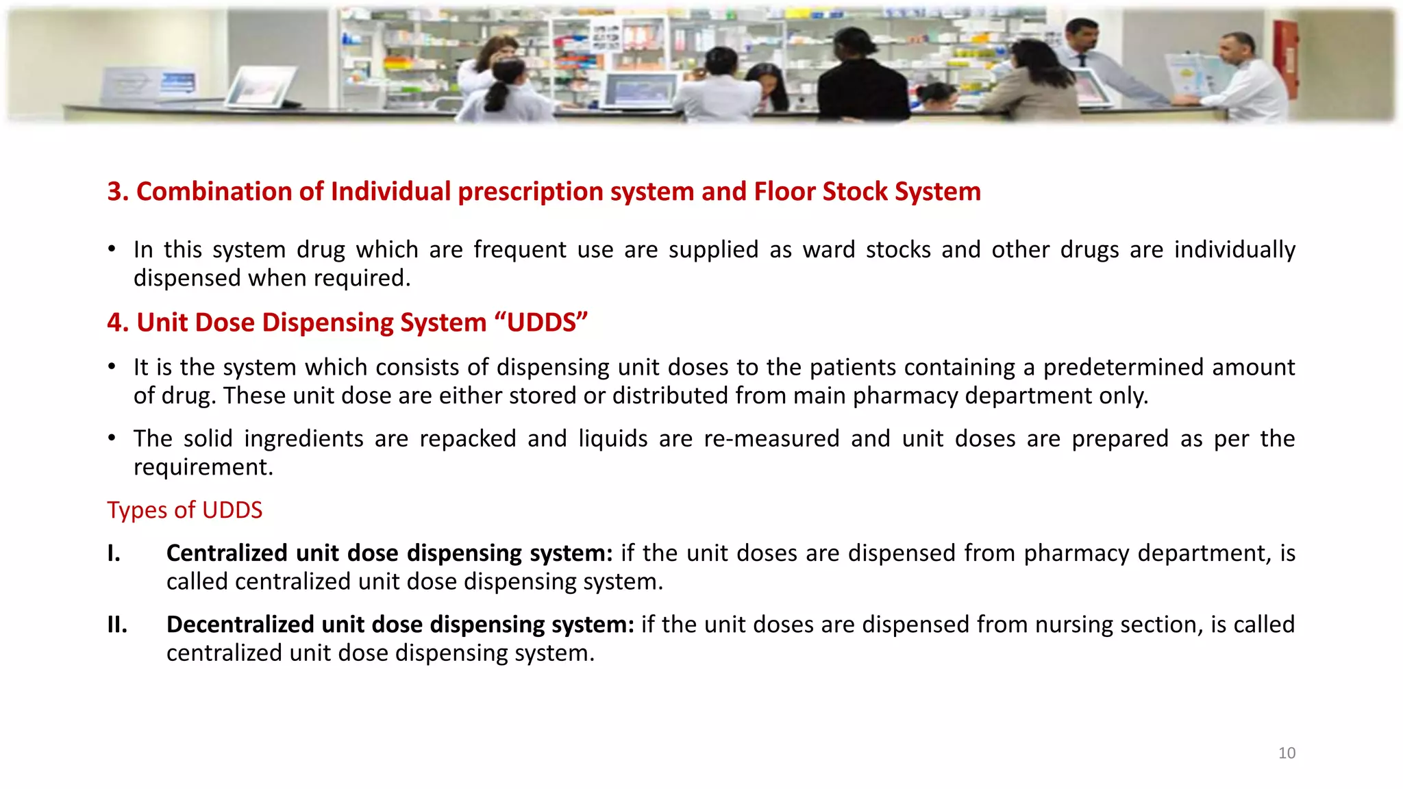 Drug Distribution System I HCP I Chapter 3 | PPTX