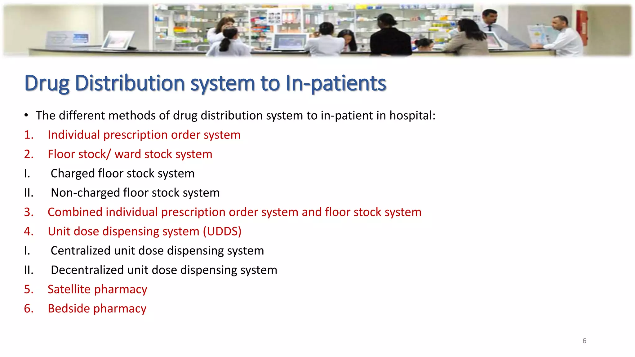 Drug Distribution System I HCP I Chapter 3 | PPTX