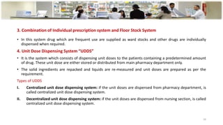 Drug Distribution System I HCP I Chapter 3 | PPTX